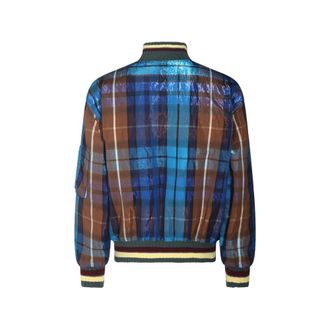 Vivienne Westwood Plaid Bomber Jacket - Blue