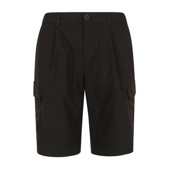 Herno Pleated Cargo Shorts - - Shorts - Herren - Schwarzk - M