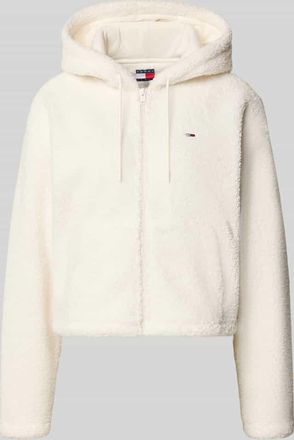 Tommy Jeans Regular Fit Teddyjacke mit Rei&szlig;verschluss