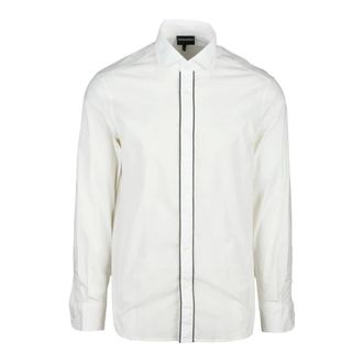 Emporio Armani Homme, Chemises, Blanc, Taille: XL Formal Shirt