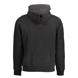 Calvin Klein Logo Cotton Hoodie - Black