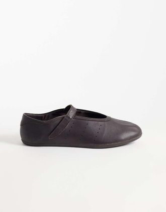 adidas Originals Stan Smith - Ballerines plates - Marron fonc&eacute;