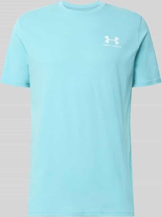 Under Armour T-Shirt mit Logo und Rundhalsausschnitt