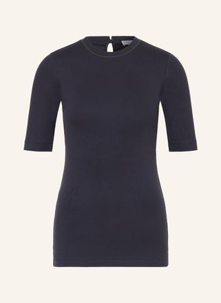 Brunello Cucinelli Brunello Cucinelli Strickshirt Mit Perlenbesatz blau