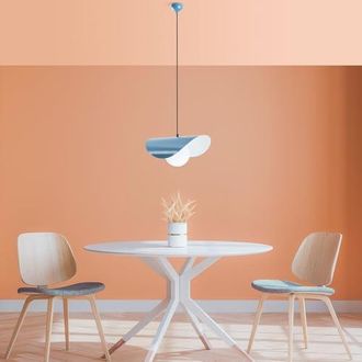 Opviq Elegant Light Blue Chandelier, Adjustable Height 25-112 cm, Metal Body, Ø10 Base Plate, E27 Socket, Perfect for Modern Decor | Stylish & Functional Li