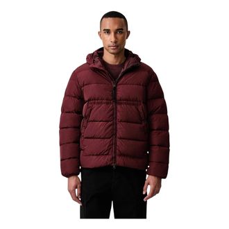 C.P. Company C.p. Company - Chrome-R Goggle Down Jacket - Homme - Vestes - Rouge - Taille: S