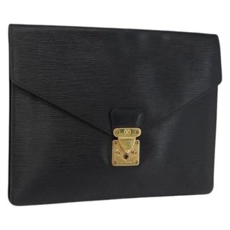 Louis Vuitton Porte-documents Vintage Pre-owned - Femme - Pre-owned - Noir - Taille: ONE Size