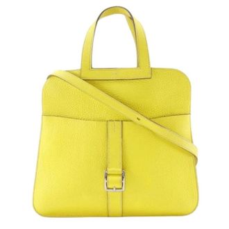 Herm&egrave;s Pre-owned Vintage Lederhandtasche - - Pre-owned - Damen - Gelb - ONE SIZE