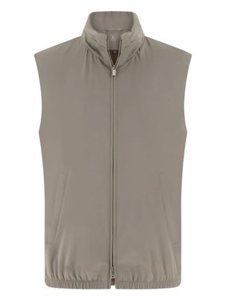 Boggi Milano zip technical gilet - Grau