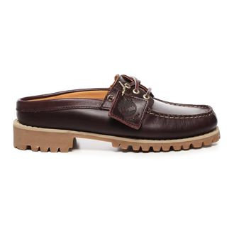 Timberland Homme, Chaussures, Rouge, Taille: 41 EU Sandales en Cuir Bordeaux avec Semelle OrthoLite