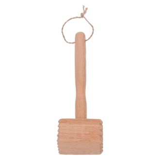 BESPORTBLE Holz Fleischklopfer mit Ergonomischem Griff Doppelseitiger Fleischhammer zum Zartmachen von Steak Huhn und Rind Kompakt Robust Manuelles K&uuml;chenwerkzeu