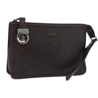Gucci Pre-owned Vintage GG Canvas Clutch - - Pre-owned - Damen - Braun - ONE SIZE