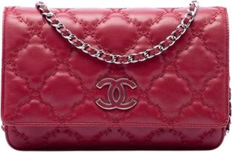 Chanel Sac bandouli&egrave;re vintage doccasion - Femme - Pre-owned - Rouge - Taille: ONE Size