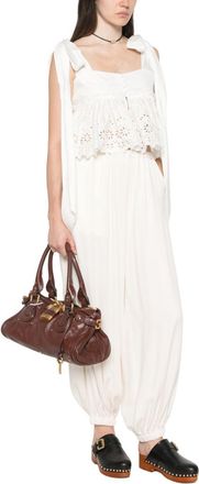 Chlo&eacute; Broderie Anglaise Blouse - White