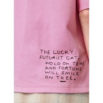 Loewe x Louis Wain - T-shirt classique en coton m&eacute;lang&eacute;