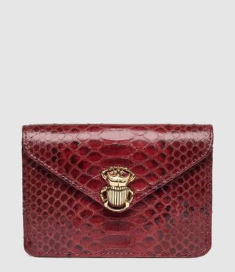 CLARIS VIROT Porte Cartes Alex Burgundy