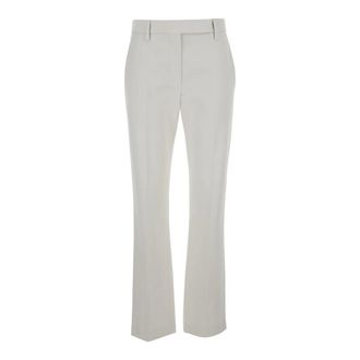 Brunello Cucinelli Monilli Verzierte Hose - - Trousers - Damen - Wei&szlig; - L