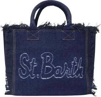 Saint Barth Femme, Sacs, Bleu, Taille: ONE Size Vanity Tote Bag