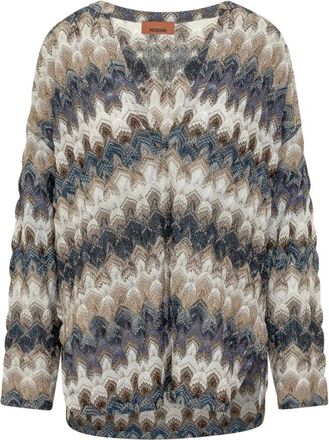 Missoni Femme, Blouses et Chemises, Multicolore, Taille: 42 FR Blouse Tricot&eacute;e