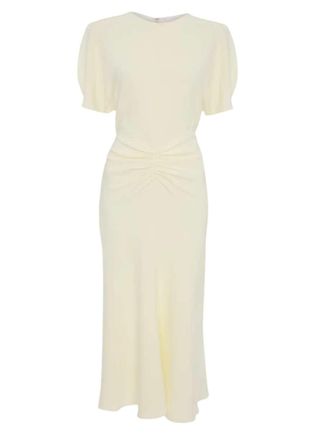 Victoria Beckham Bela Ruched Midi Dress