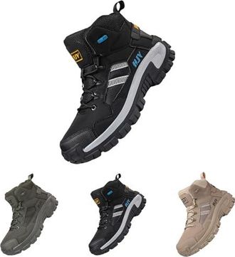Generic Bottines dhiver à lacets pour homme - Chaudes - Doublure en fourrure - Chaussures épaisses - Sports de plein air - Imperméables - Antidérapantes - Lég