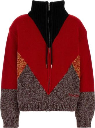 Marni Femme, Pulls, Multicolore, Taille: 36 FR Cardigan en Laine M&eacute;lang&eacute;e