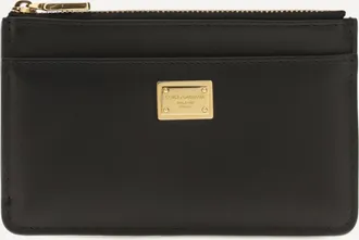 Dolce & Gabbana Leather zip Card Holder Female UNI