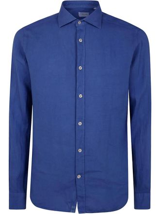 Tintoria Mattei chemise en lin - Bleu
