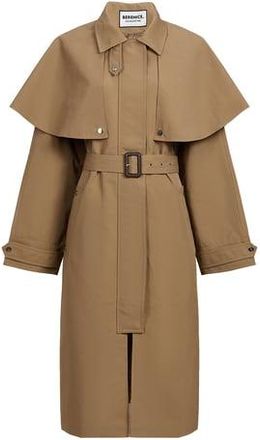 BERENICE Trench ample long ceintur&eacute; uni