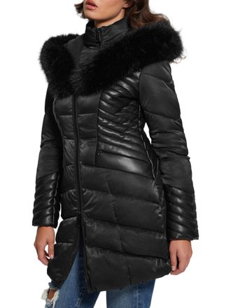 Guess New Oxana JBLK JACKET - JET BLACK A996 X-Large, JBLK - JET BLACK A996, XL/XXL