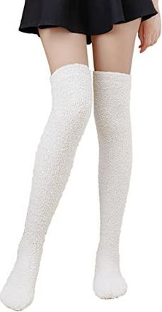 Generic Chaussettes Rigolotes Femme Funny Socks Chaussettes Thermiques En Fleece Corail Pour Femmes Douces Et Confortables Parfaites Pour LHiver