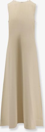 Toteme Woven Stripes viscose long dress - TOTEME - gender_Woman