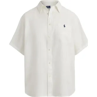Ralph Lauren Damen, Blusen & Hemden, Wei&szlig;, SGr&ouml;&szlig;e