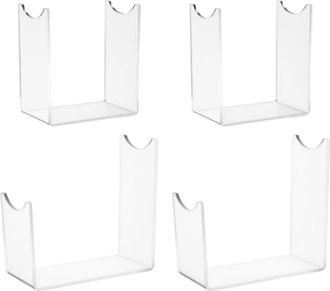 Generic Geweih Aufhängung | Bohrfrei 4-teilig | Acryl Präsentationsständer | Für Sammlung Schreibtisch Zimmer Weihnachten Bastelausstellung Aufbewahrung Tisch