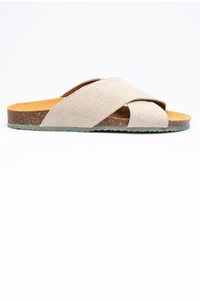 Zouri Herren vegan Sandalen Sonne Leinen Beige