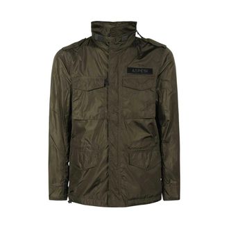 Aspesi Multi-Pocket Nylon Jacke - - Jackets - Herren - Gr&uuml;n - S
