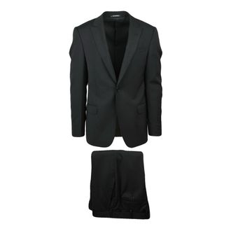 Emporio Armani Giaca Stondata Anzug - - Suits - Herren - Schwarzk - S