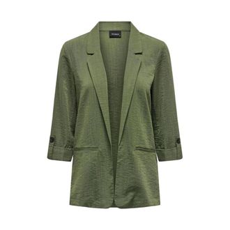 Only 3/4-Arm-Blazer L&auml;ssiger Jackett mit Reverskragen - - Jackets - Damen - Gr&uuml;n - XS