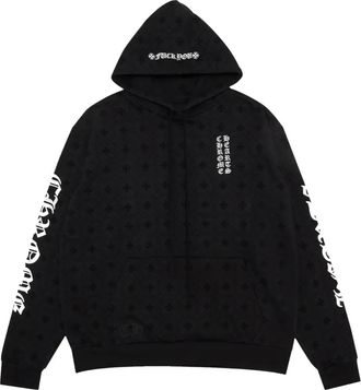 Chrome Hearts Hoodie mit Kreuz-Print - Schwarz