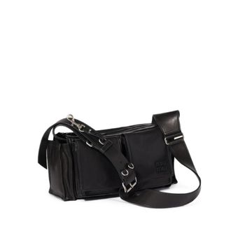 Miu Miu Utilitaire Leather Shoulder Bag