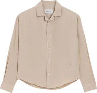 Ami Homme, Chemises, Beige, Taille: 3XL Chemise Boxy Manches Longues