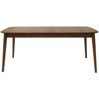 Hellin Table &agrave; manger 180/219x90x75 cm avec rallonge marron