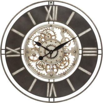 Atmosphera Atmosphera - Grande Pendule murale en Métal Doré d 70 cm