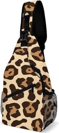 Generic Sacoche Homme Bandouliere Imprim&eacute; l&eacute;opard gu&eacute;pard sauvage Durable Sac Bandouli&egrave;re Multifonction Sac &agrave; Dos Militaire pour Homme &eacute;cole Femme