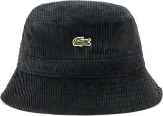 Lacoste Fischerhut aus Cord - Schwarz