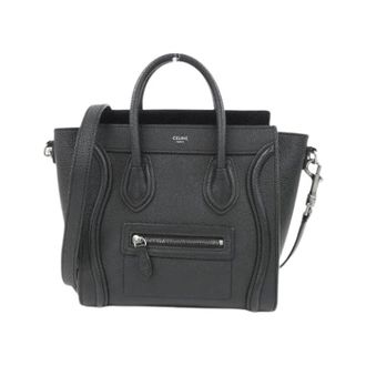 Celine Pre-owned Luggage Nano Shopper Calf Handbag - - Pre-owned - Damen - Schwarzk - ONE SIZE