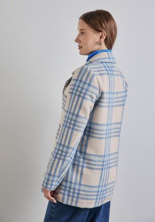 Street One Cabanjacke kariert, mit Reverskragen