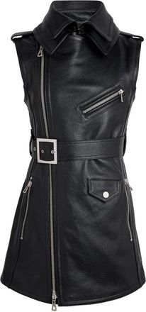 Jean Paul Gaultier Belted Leather Vest Size S