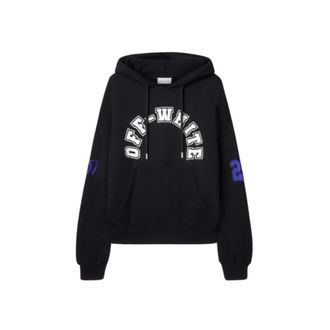 Off-white Oversized Schwarzer Baumwollhoodie - - Sweatshirts & Hoodies - Herren - Schwarzk - XL