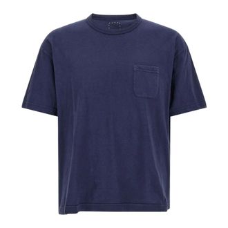 Visvim T-shirt &agrave; poche poitrine Jumbo - Homme - Tops - Bleu - Taille: 2XL